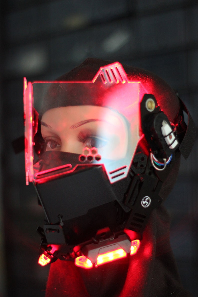 Half Visor Cyberpunk Mask Design by Gins - Etsy