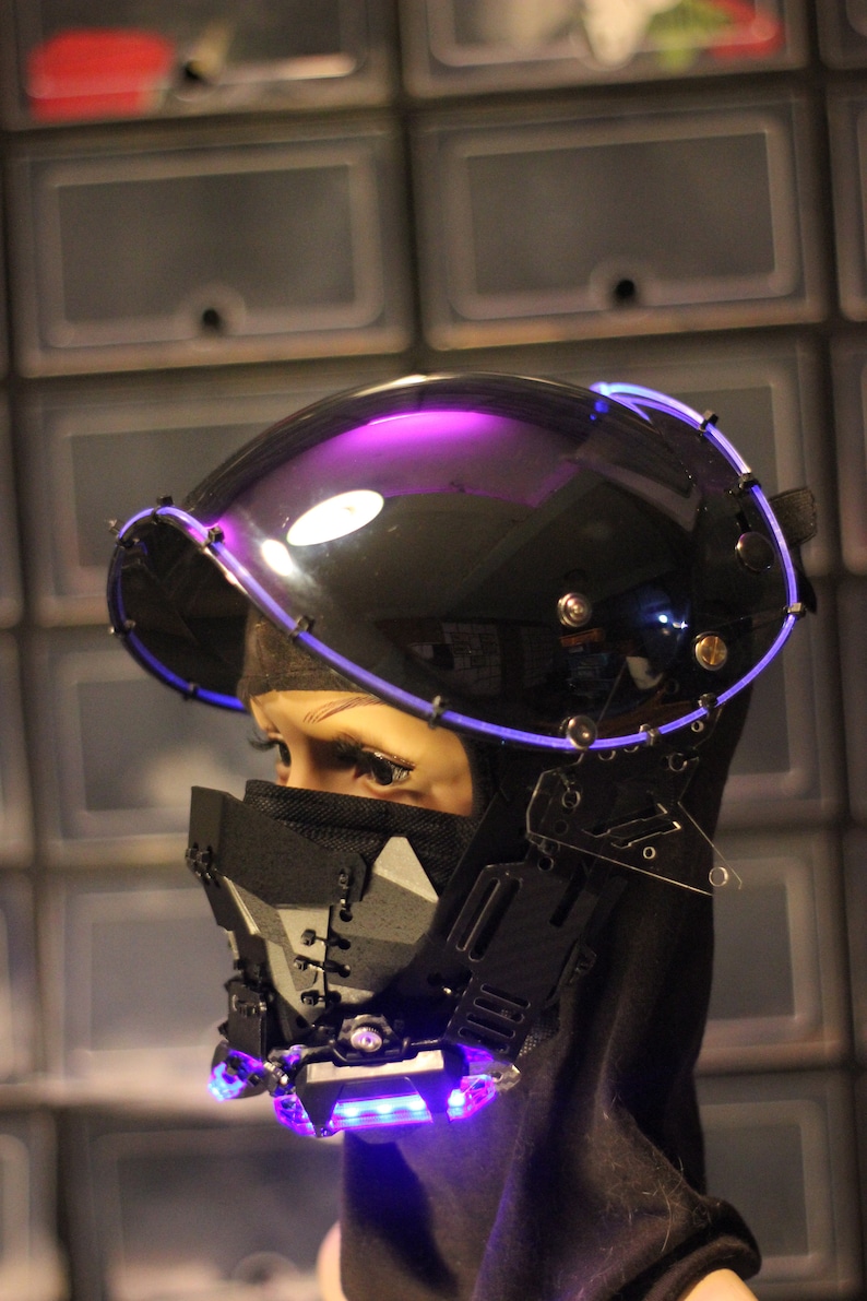 Cyberpunk Mask Cybergoth Design by Gins - Etsy