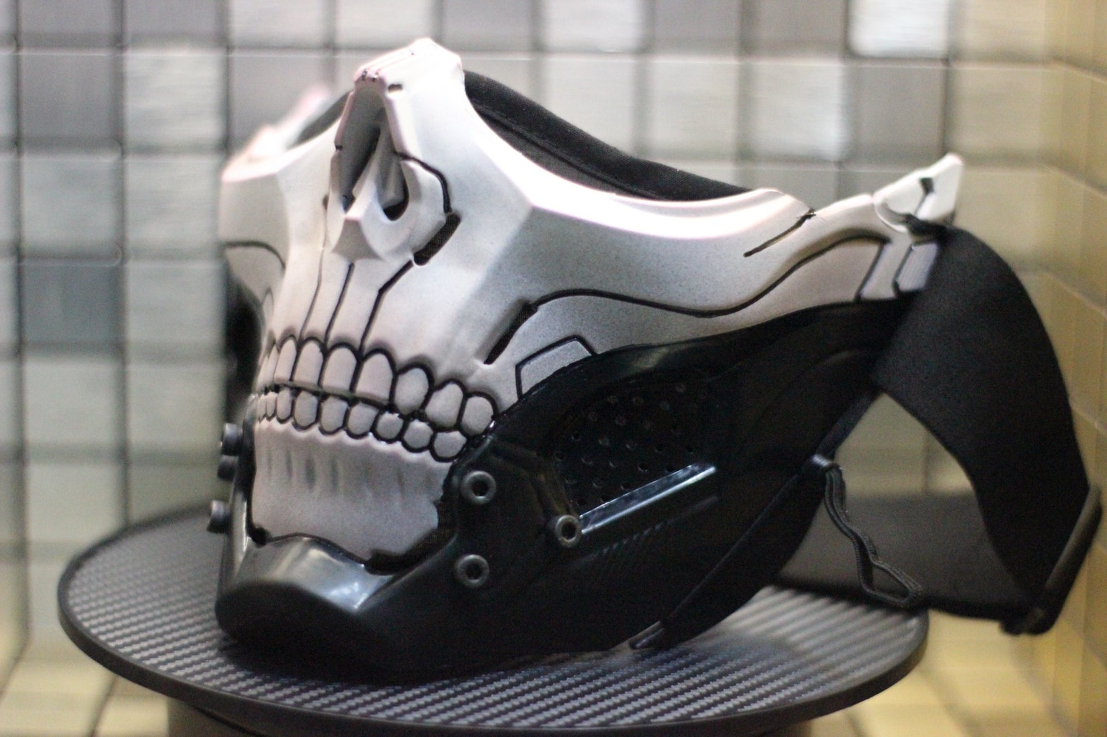 Skull Mask Half Face - Etsy