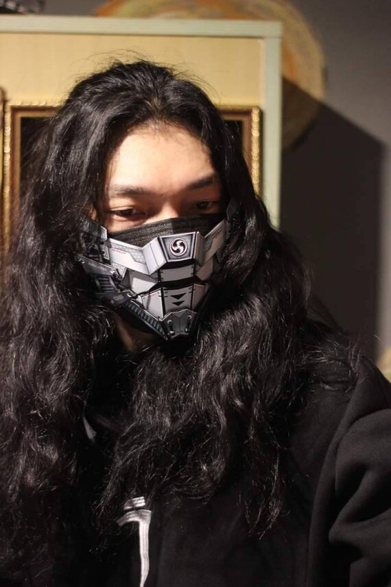 Cyberpunk Mask Design by Gins MK.8 raijin Sticker - Etsy