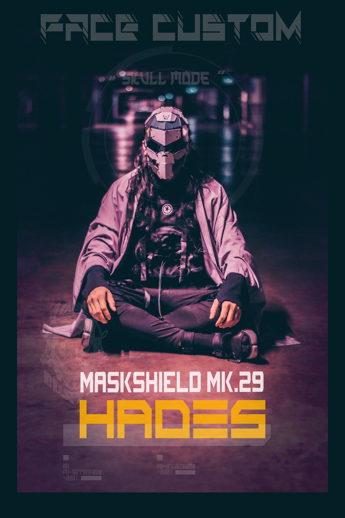 Cyberpunk Mask Design by Gins MK.29 "hades" Full Set - Etsy