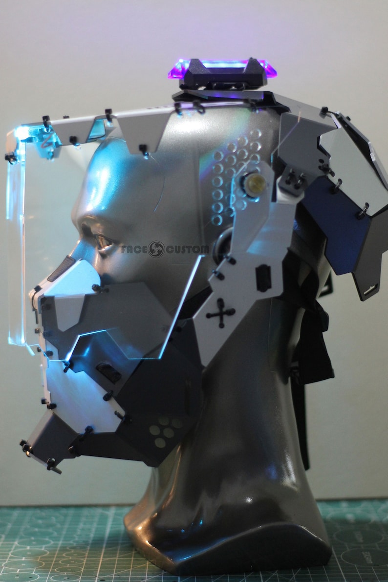 Cyberpunk Mask Half Visor MK.27 templar - Etsy