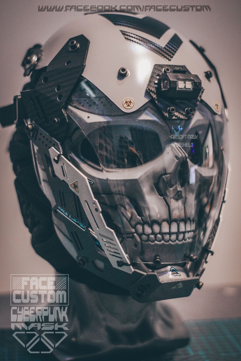Skull Cyberpunk Mask - Etsy