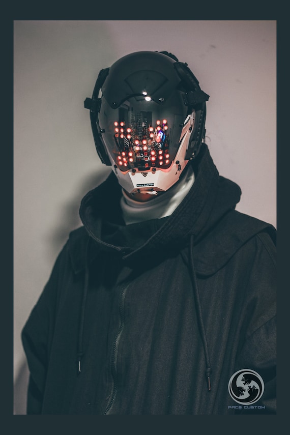 Cyberpunk Mask Cybergoth - Etsy Australia