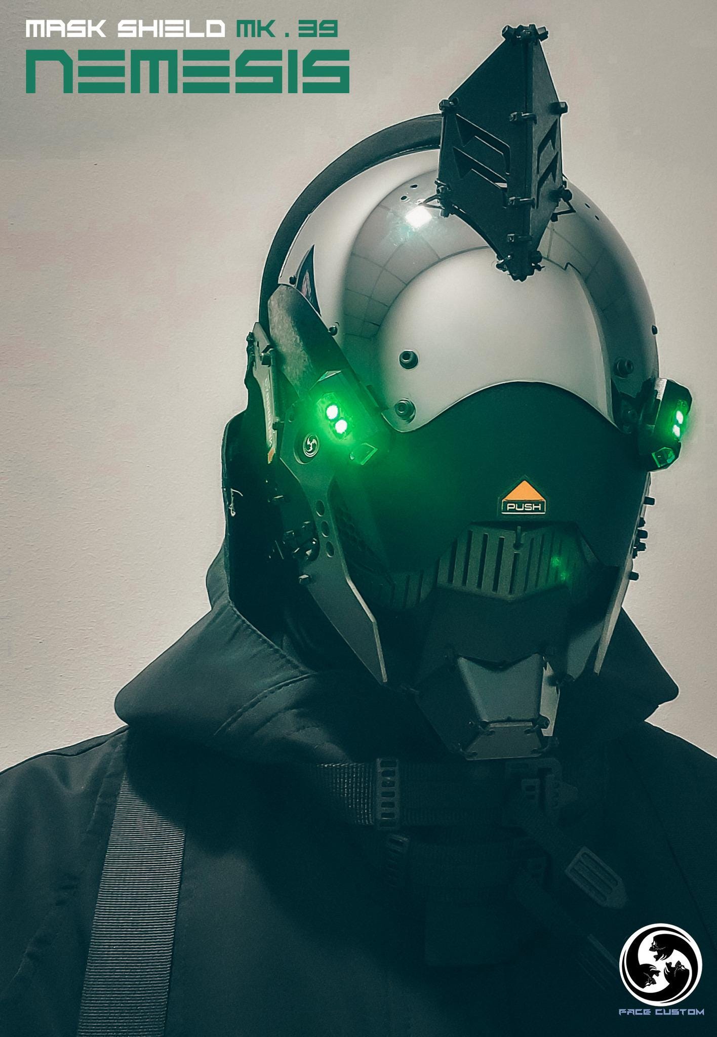 Cyberpunk Mask Design by Gins MK 39 "nemesis"+visor - Etsy