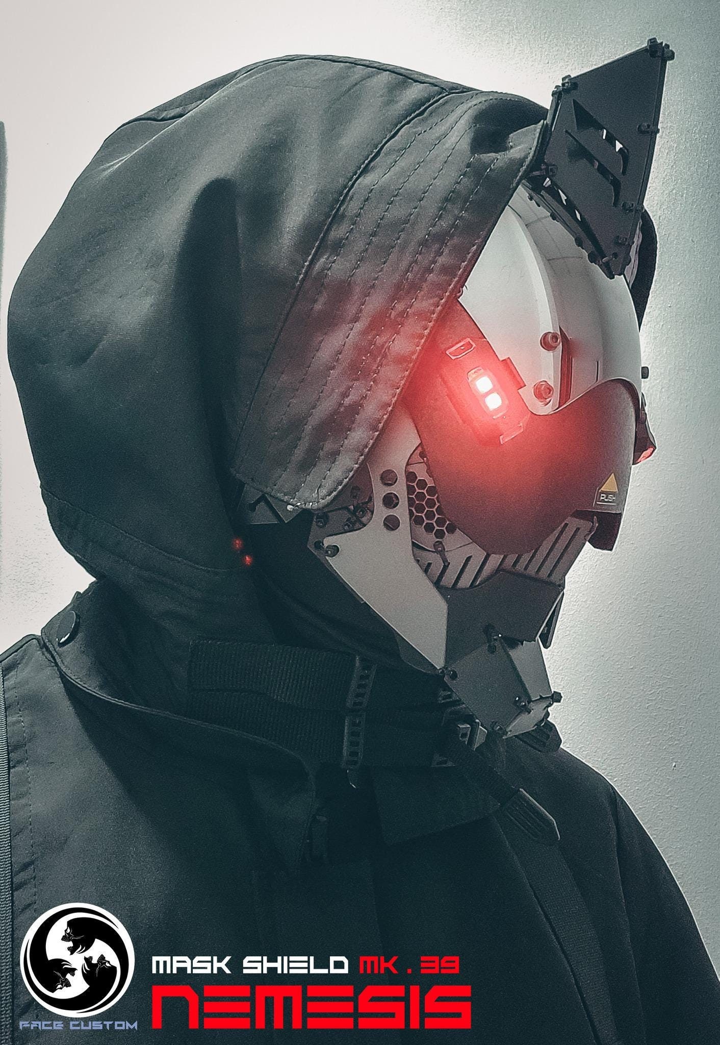 Cyberpunk Mask Design by Gins MK 39 "nemesis"+visor - Etsy