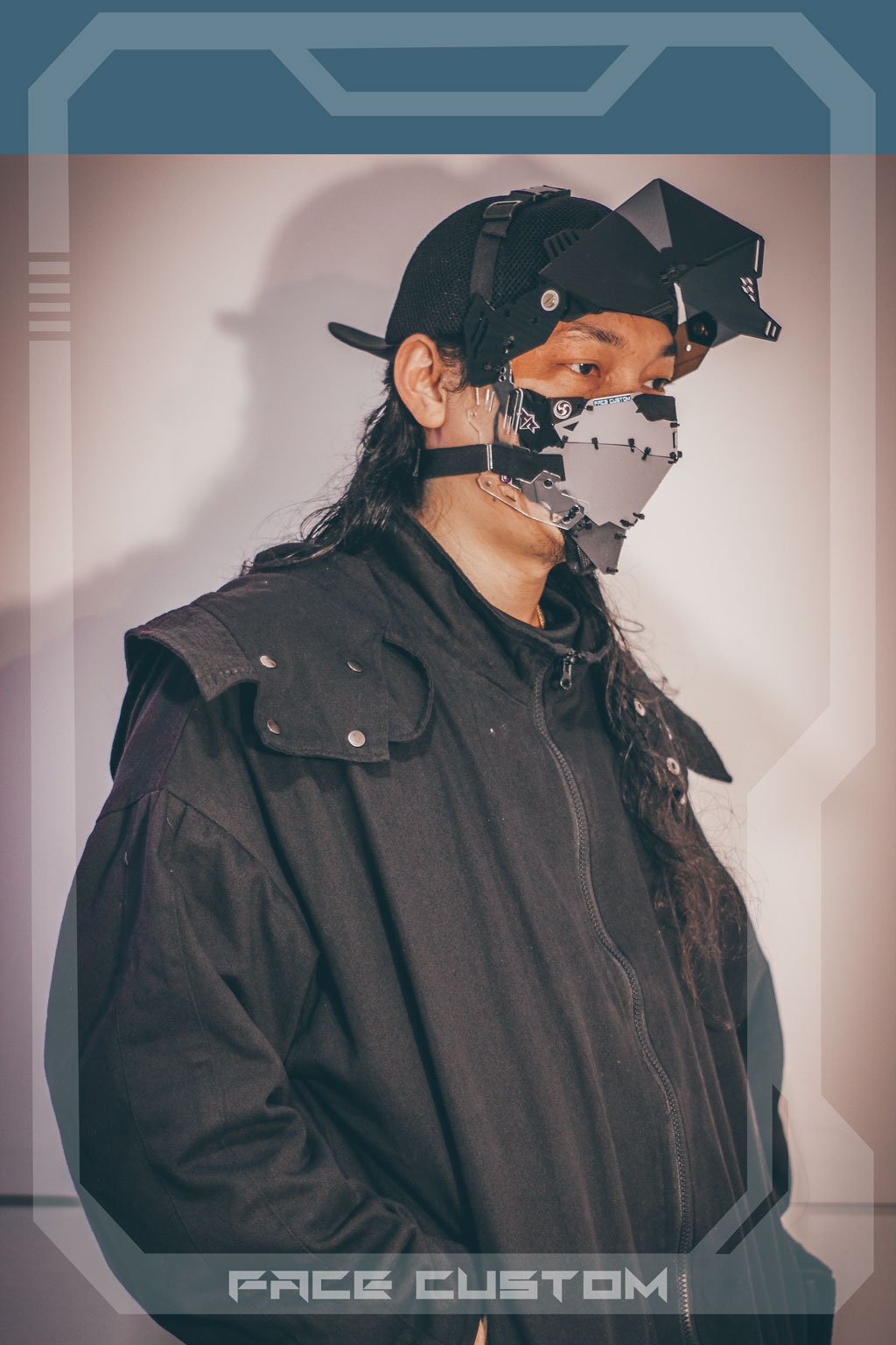 Half Visor Cyberpunk Mask MK.26 Design by Gins - Etsy