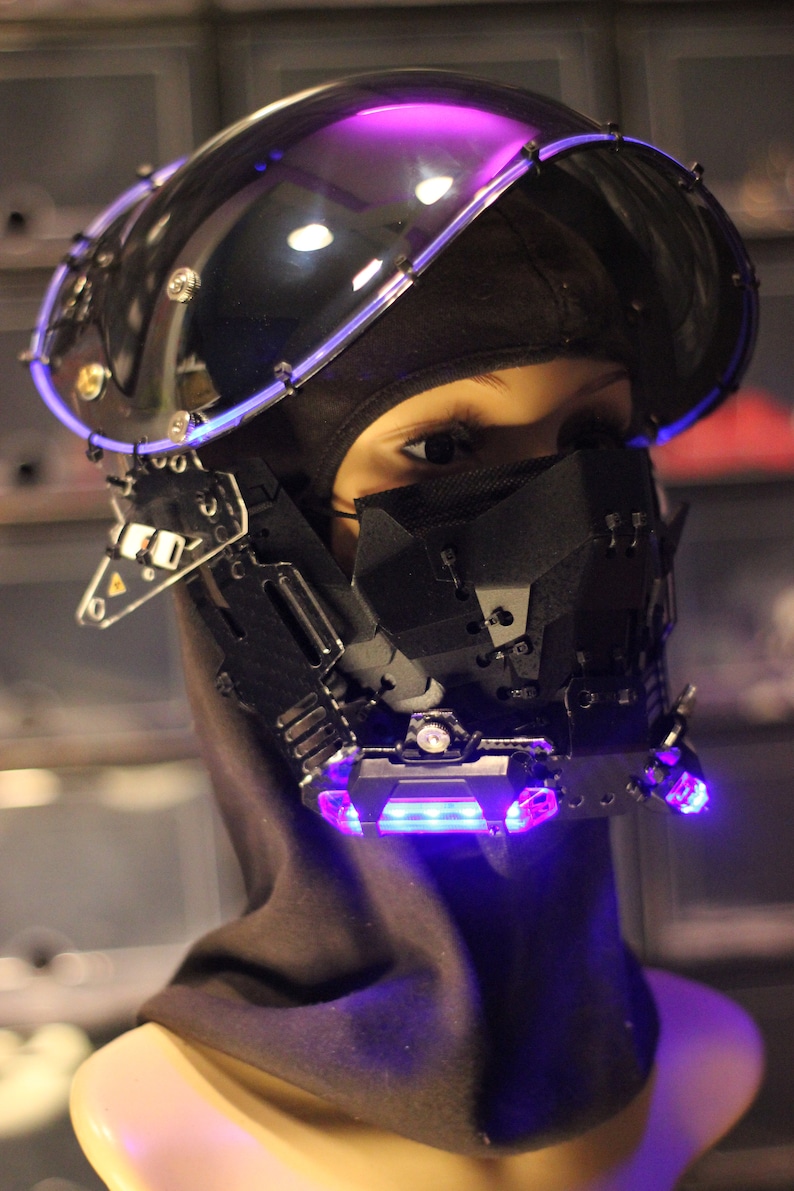 Cyberpunk Mask Cybergoth Design by Gins - Etsy