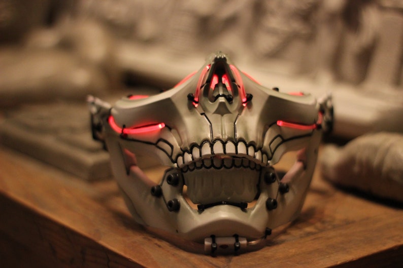 Skull Mask Half Face - Etsy
