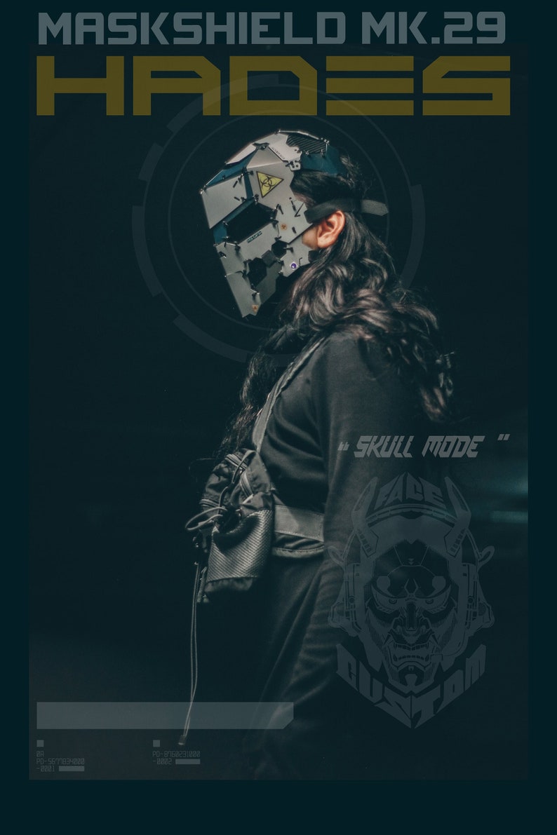 Cyberpunk Mask Design by Gins MK.29 "hades" Full Set - Etsy