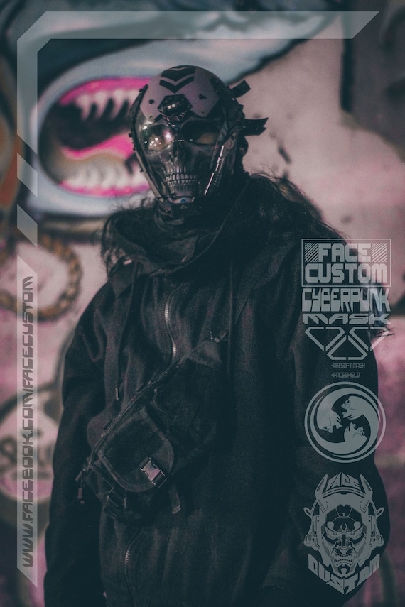 Skull Cyberpunk Mask - Etsy