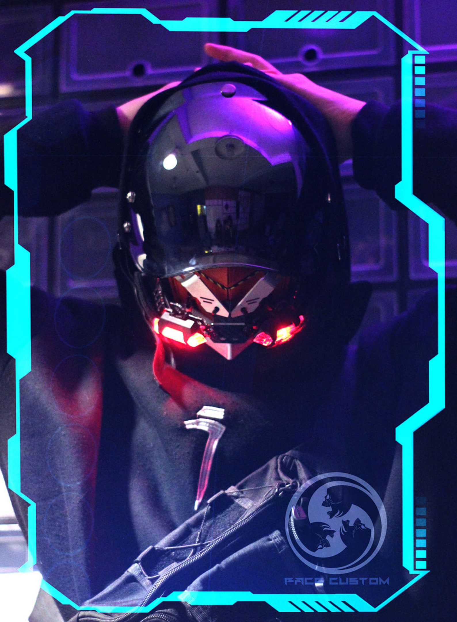 Cyberpunk Mask Cybergoth Design by Gins - Etsy