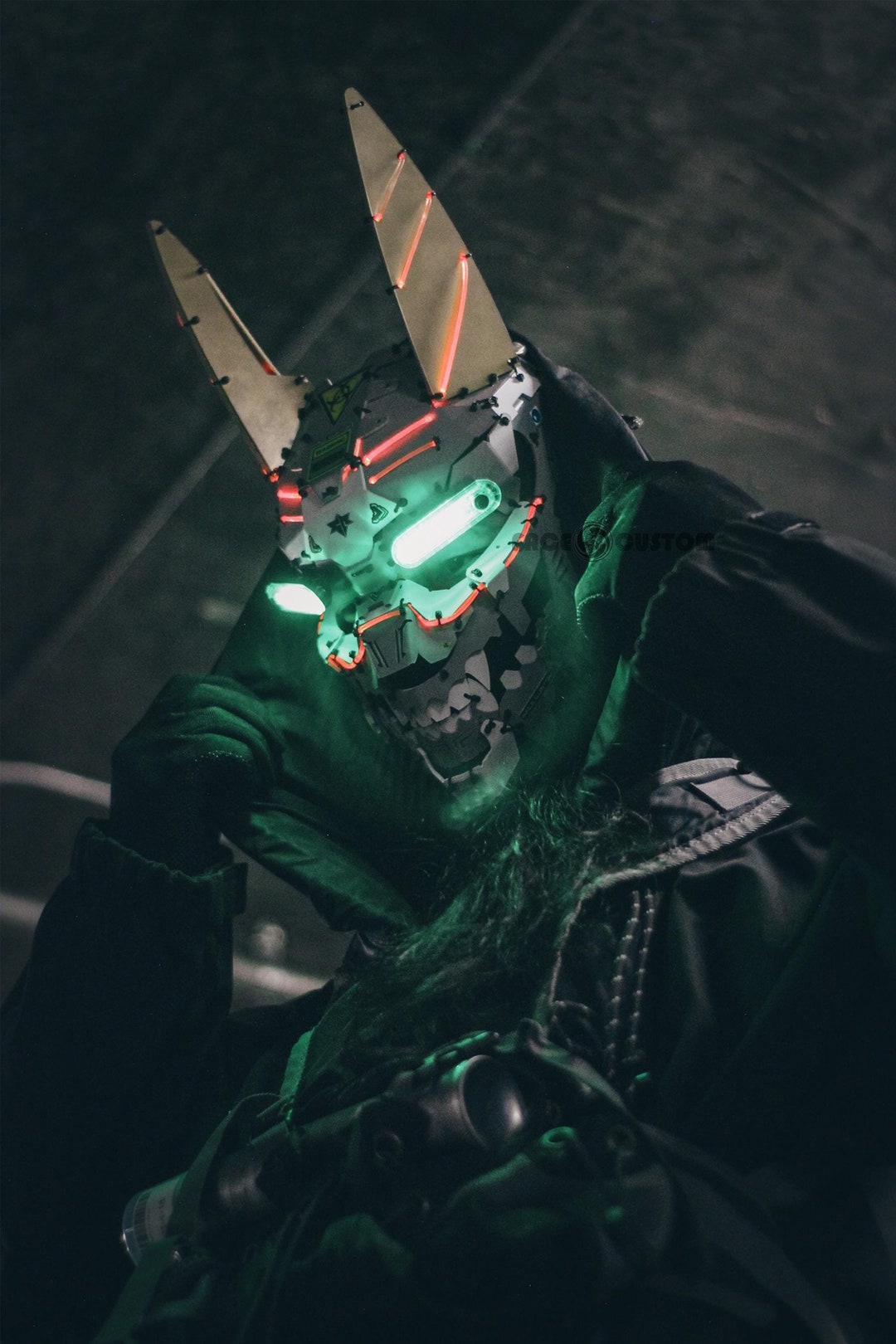 Cyberpunk Mask Design by Gins MK. 37 "onimaru" - Etsy