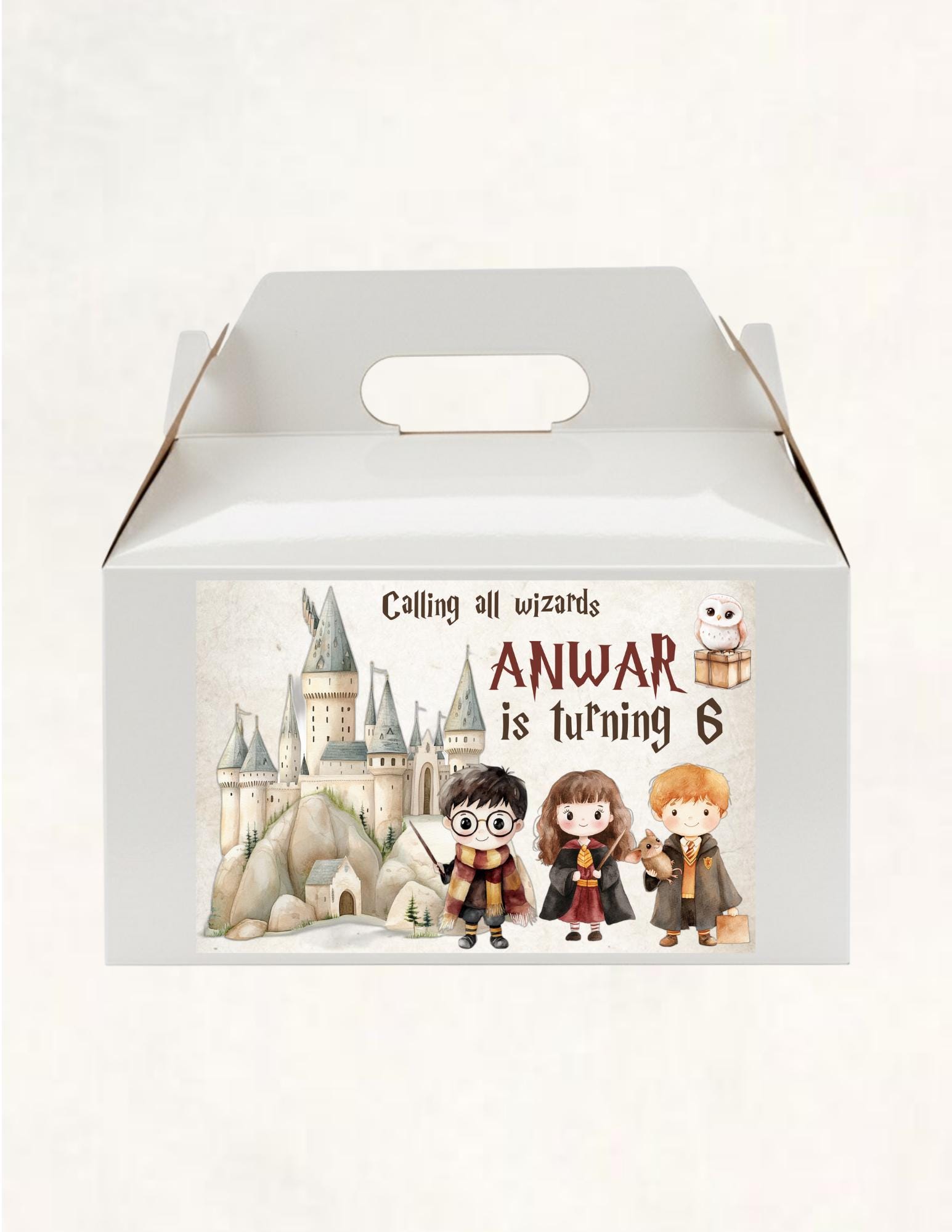 Harry Potter Inspired Gable Box Template | Wizard Party Favor ...