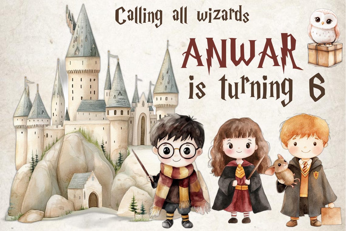 Harry Potter Inspired Gable Box Template | Wizard Party Favor ...