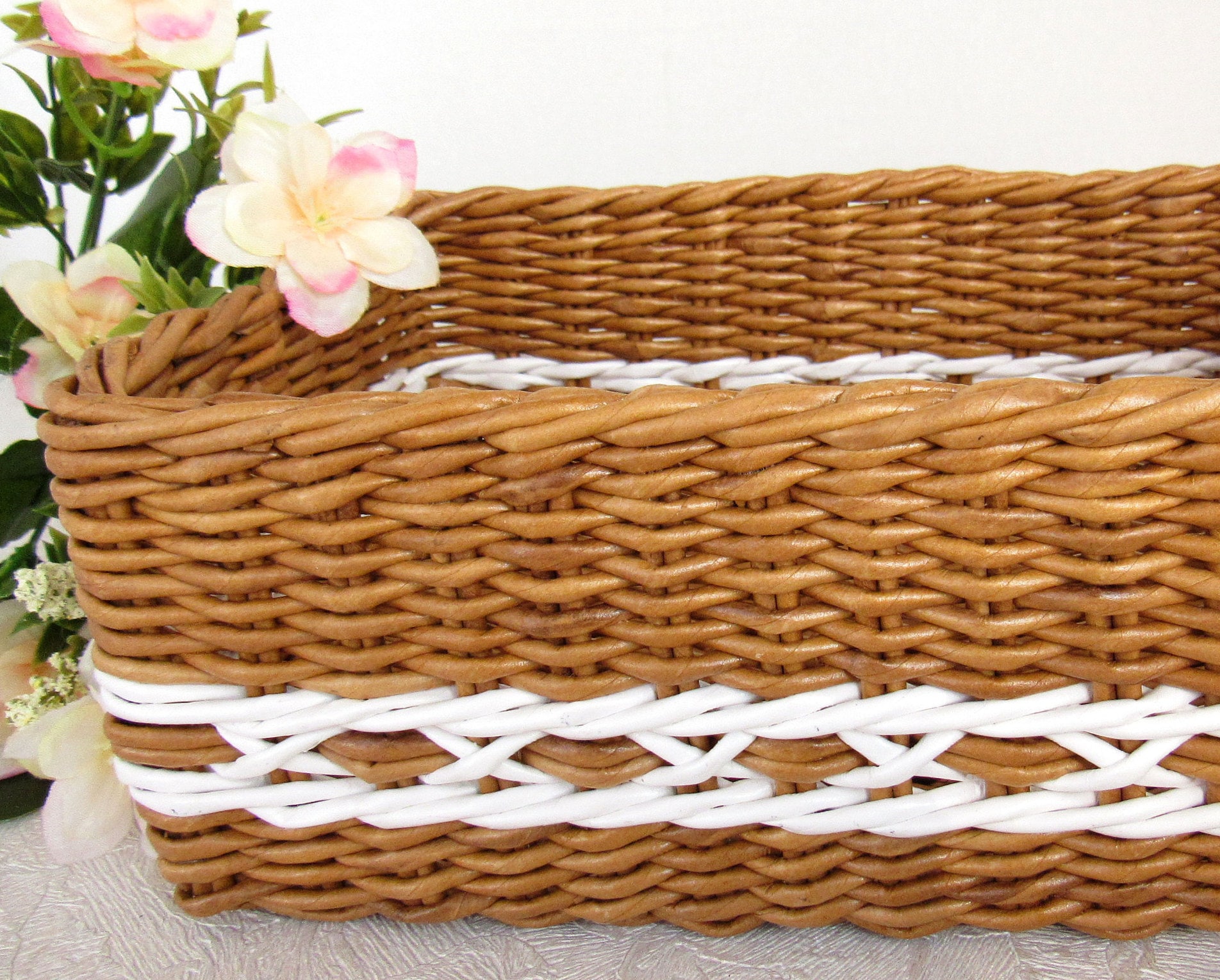 Baskets Home & Living Storage & Organization Wicker rectangular basket ...