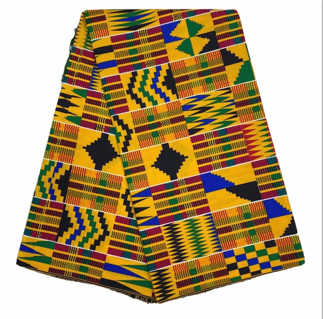 Kenta African Print Poly Cotton Fabric 45” Width Sold by the Yard - Etsy