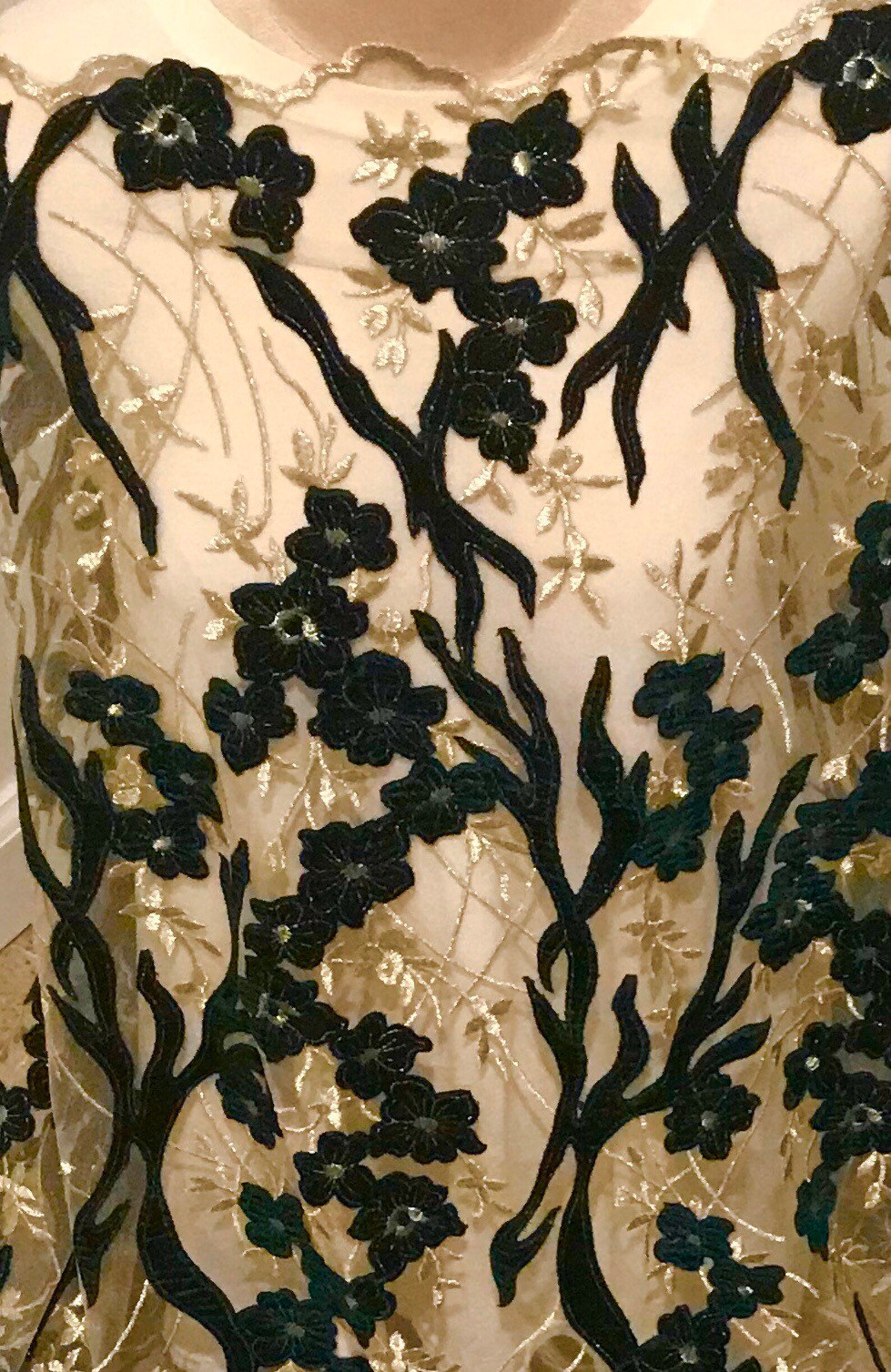 Green Gold Velvet Embroidery Lace Mesh Fabric Sold by the Yard - Etsy