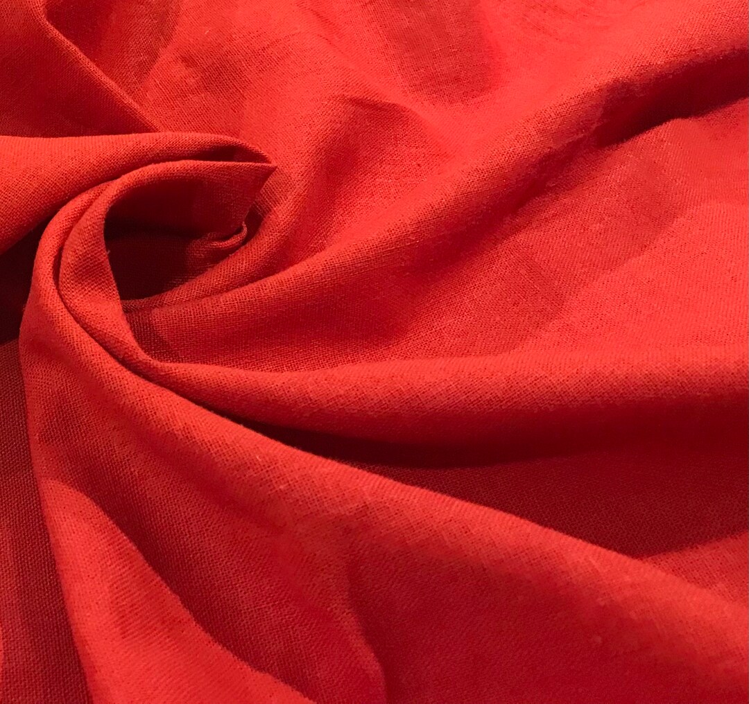 Rust Linen/rayon Blend Fabric 54” Width Sold by the Yard - Etsy