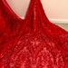RED 4way Stretch Sequins Lace Mesh Fabric 50” Width Sold by the Yard - Etsy