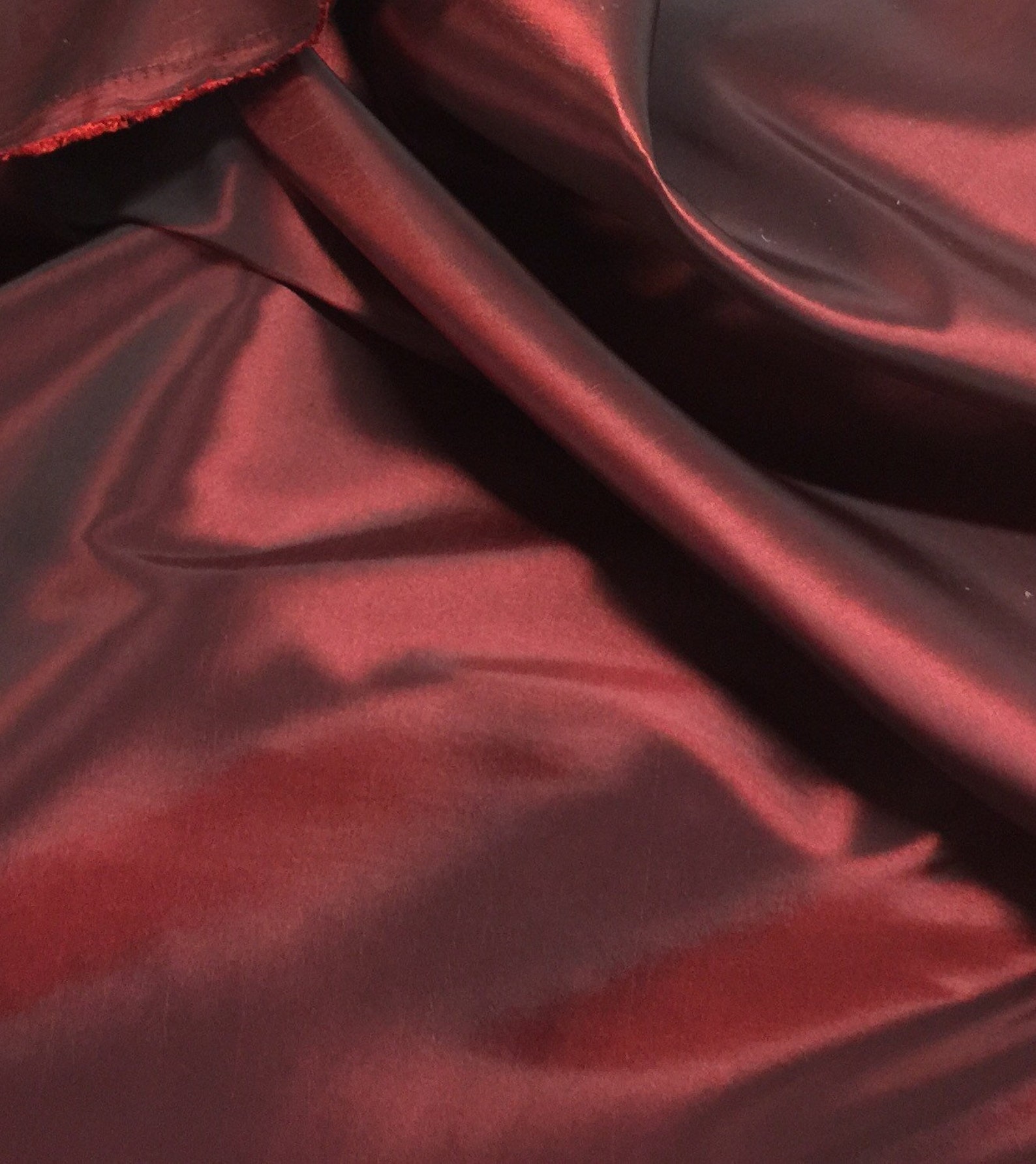 Red Black Iridescent Taffeta Fabric 60 Width Sold by the Yard | Etsy