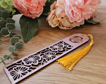 Custom Wood Bookmarks With Tassel, Personalized Wooden Bookmark, Unique ...