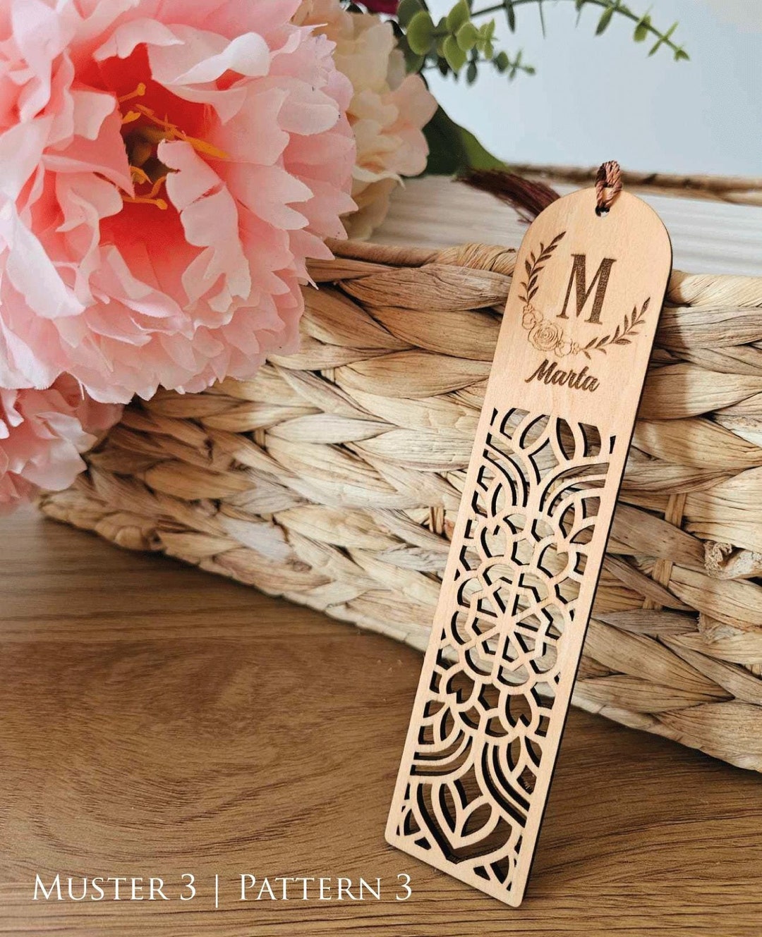 Custom Wood Bookmarks With Tassel, Personalized Wooden Bookmark, Unique ...
