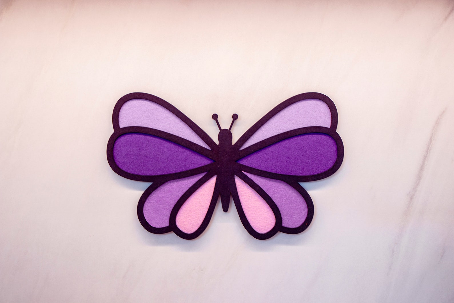 Purple Butterfly Wall Art Nature Wall Art Home Decor - Etsy