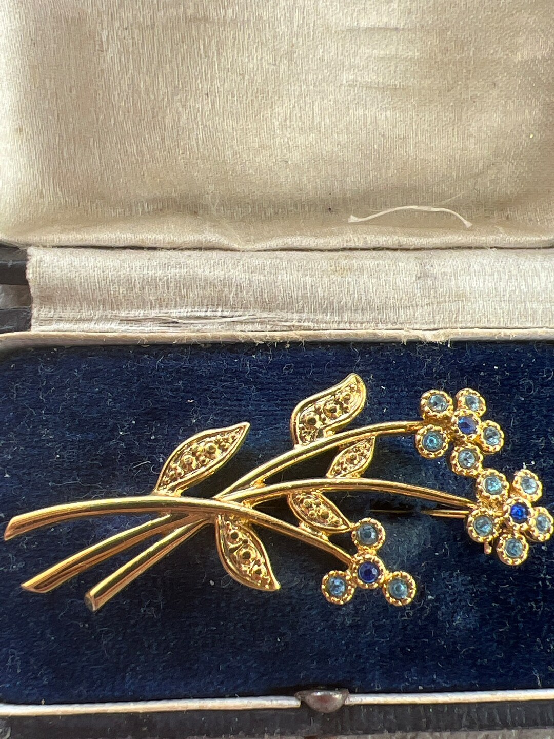 1960 Signed Movitex Gold Metal a D Paste Brooch - Etsy