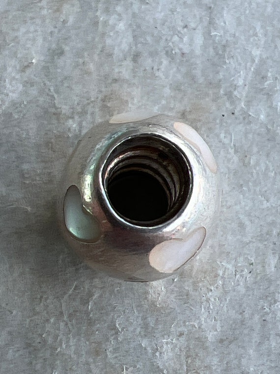 Genuine solid silver and enamel 1990 Pandora charm - Gem