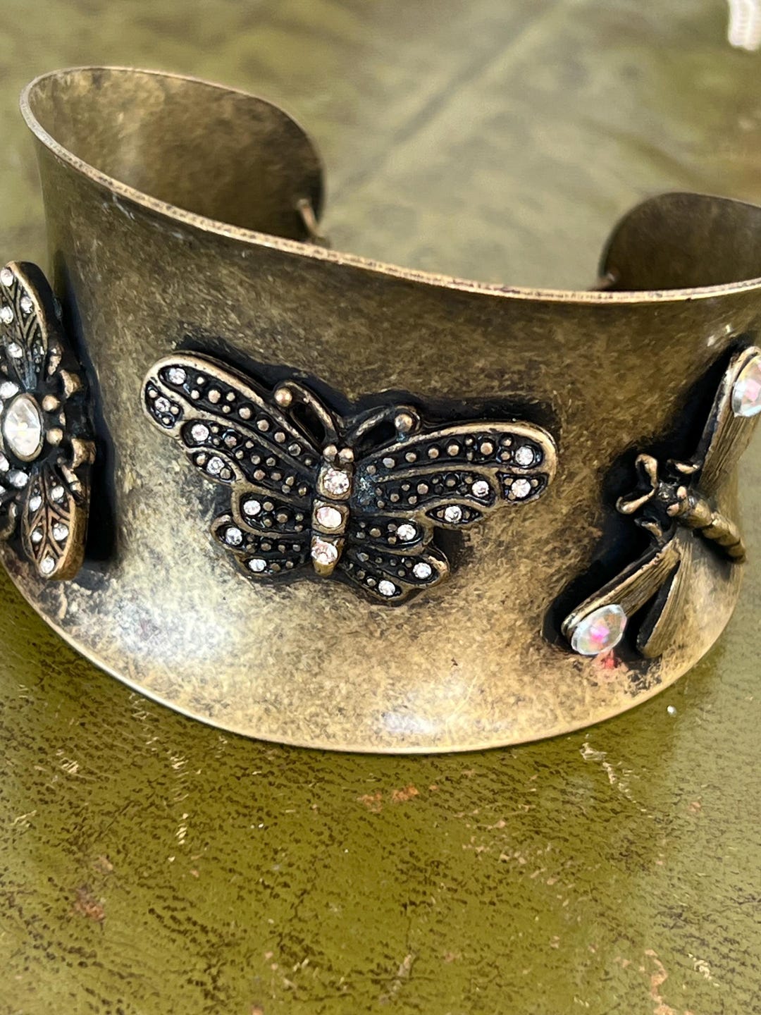 Stunning Metal Bug Bracelet in Brass - Etsy