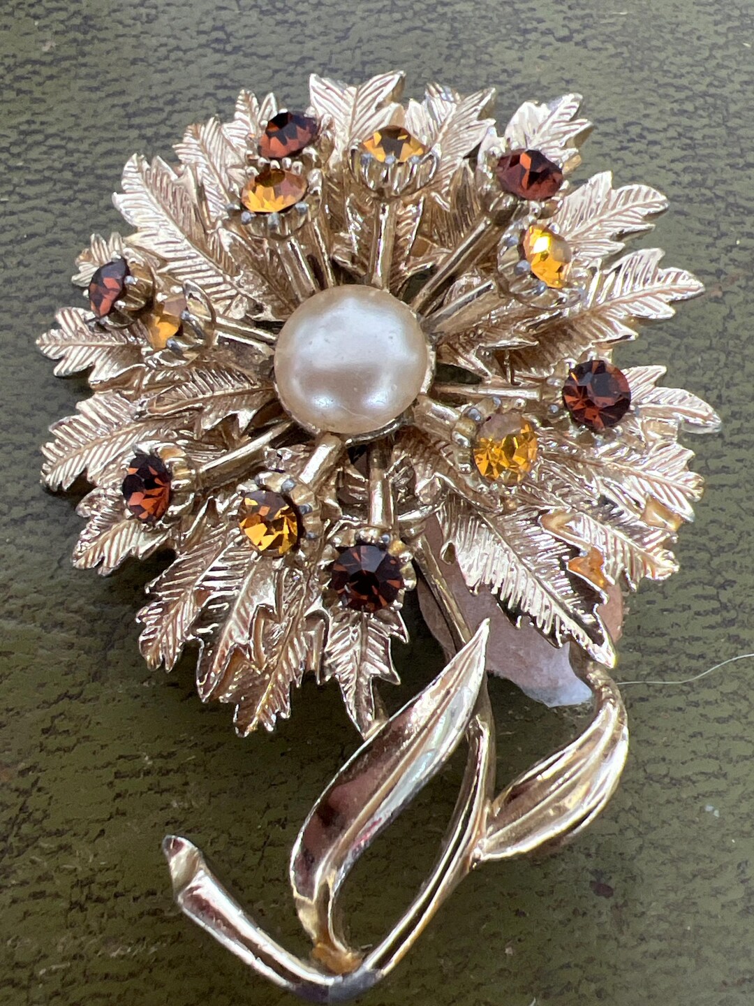 Pretty Metal and Glass Flower - Etsy