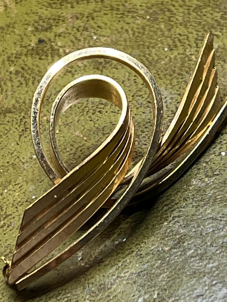 A Gold Metal Brooch - Etsy