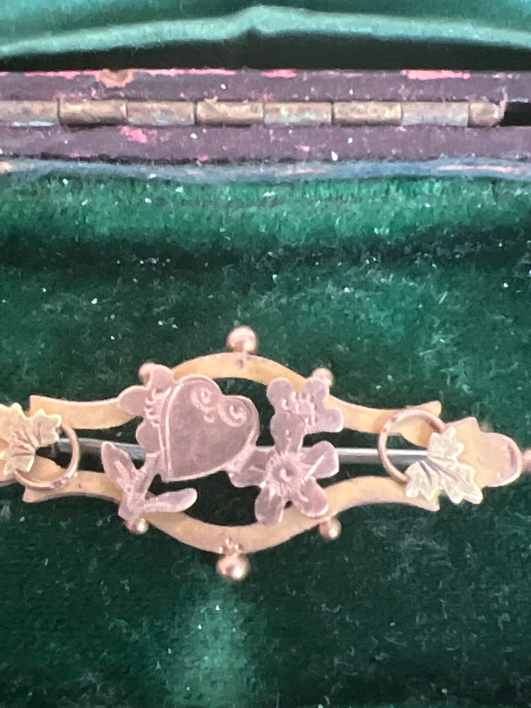 Stunning Victorian 9 Ct Gold Sweetheart Brooch - Etsy