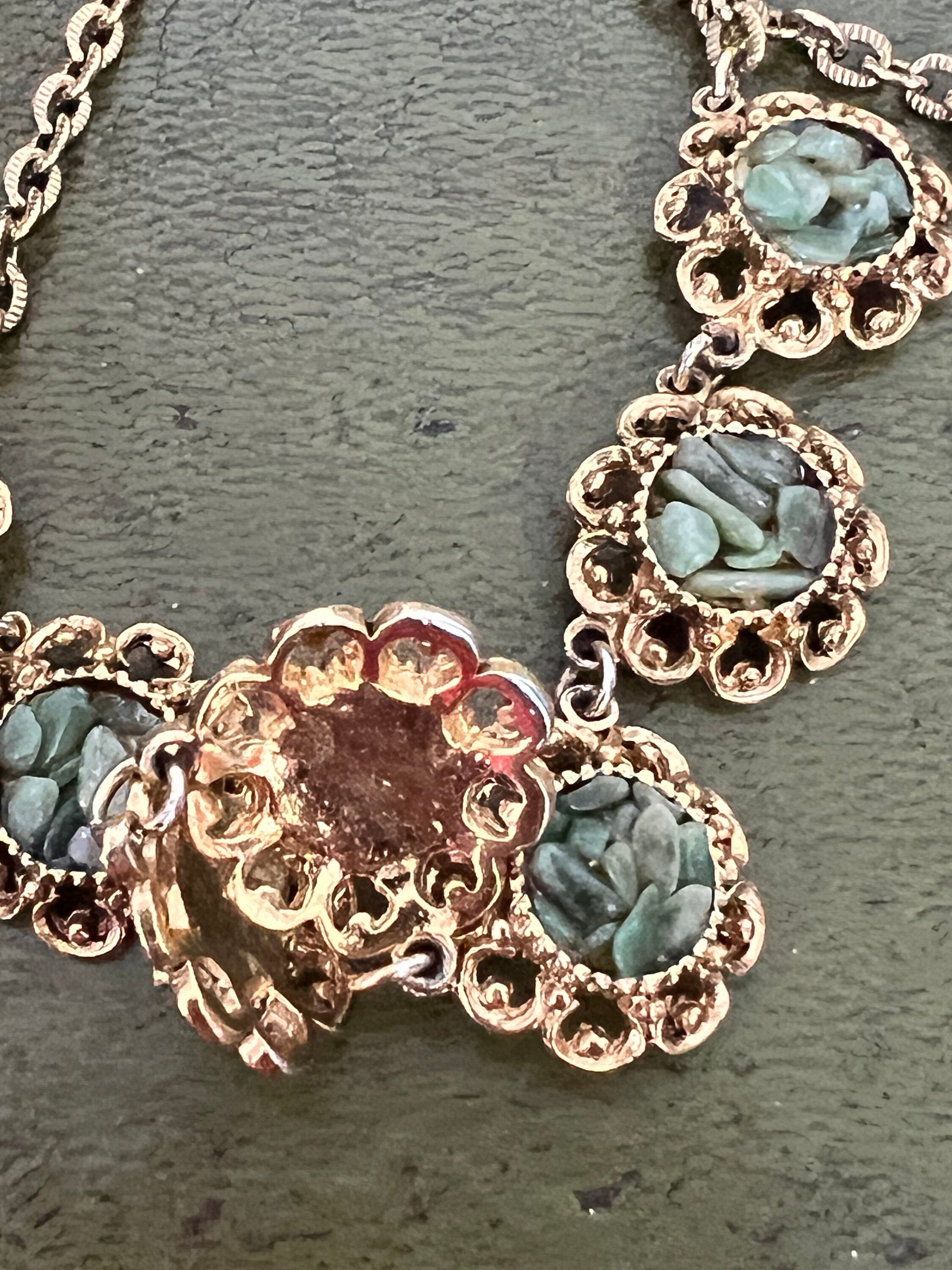 Pretty Agate Bracelet Set in Metal - Etsy