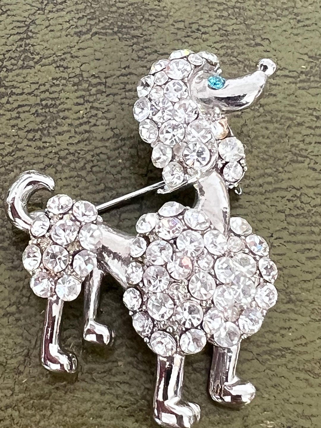 Metal and Glass Poodle - Etsy