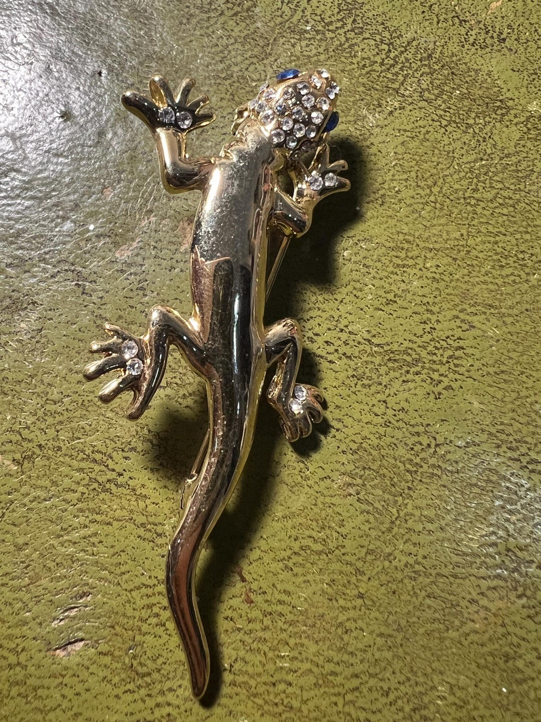 A Metal Pesky Lizard With Glass Eyes - Etsy