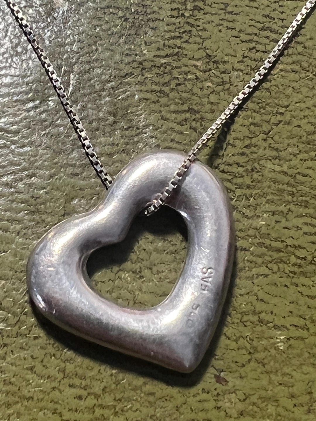 Stunning Solid Silver Heart on Silver Chain - Etsy