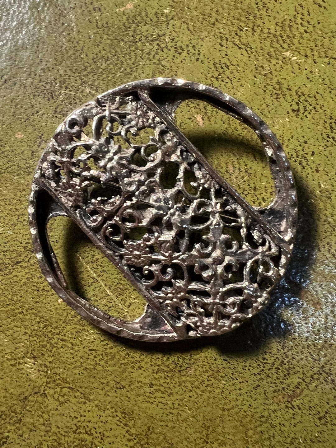 Interesting Metal Brooch - Etsy