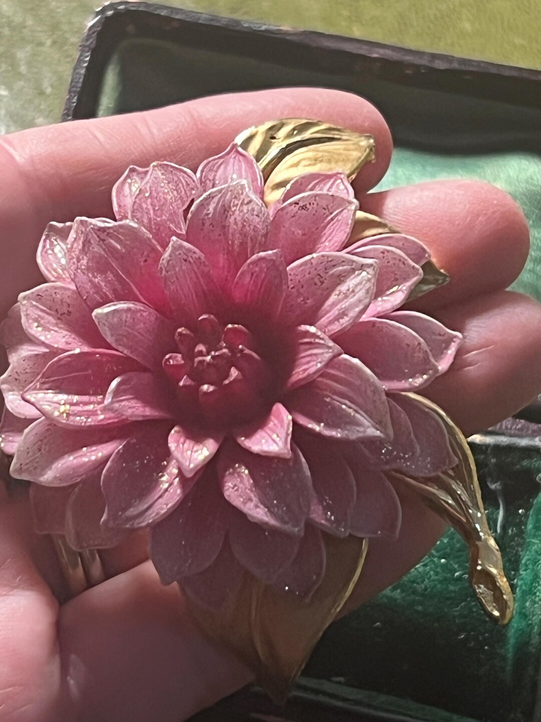 Sold Dee Huge Stunning Lucite Flower Brooch - Etsy