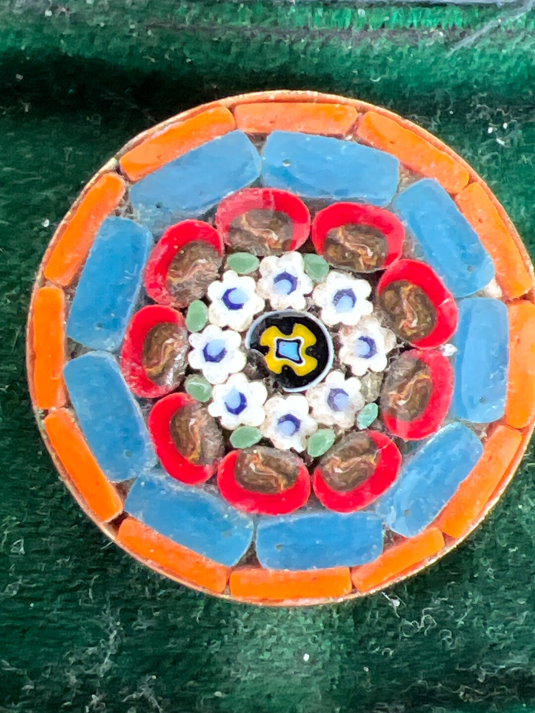 Pretty Micro Mosaic Brooch - Etsy