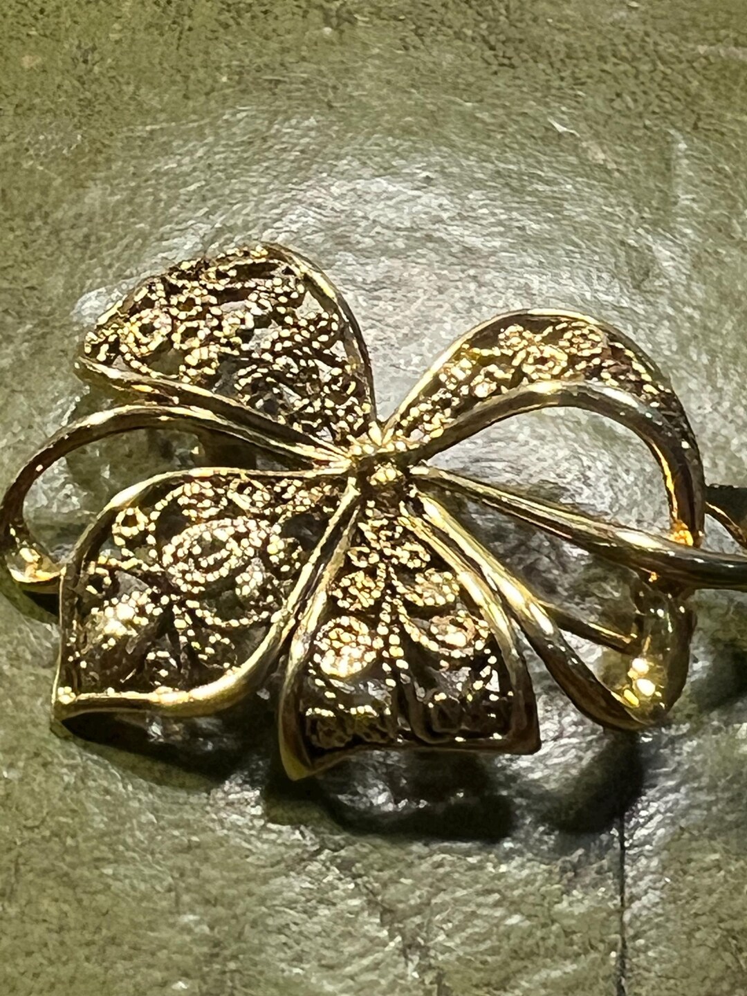Gold Metal Bow - Etsy