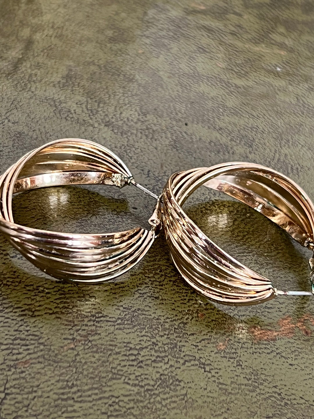 Gold Metal Hoops - Etsy