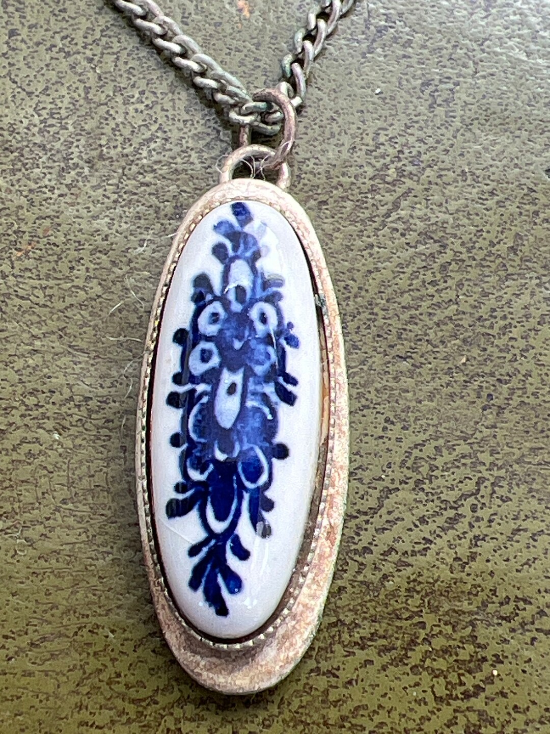 Pretty Delft Necklace - Etsy