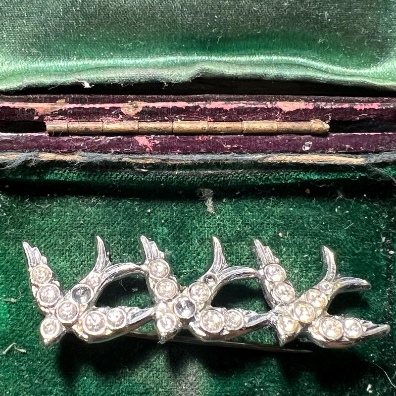 Swallow Brooch - Etsy