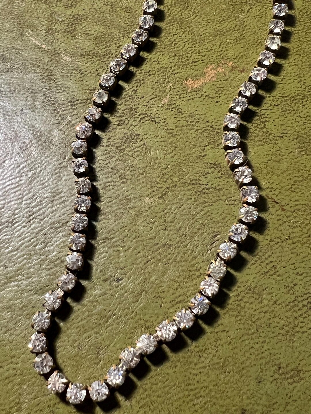 SOLD KAREN Metal and Diamanté Pendant - Etsy