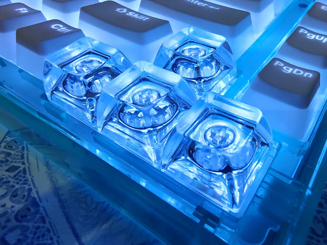 Transparent Keycaps Clear Keycaps Handmade Resin Keycaps Cherry Keycaps ...