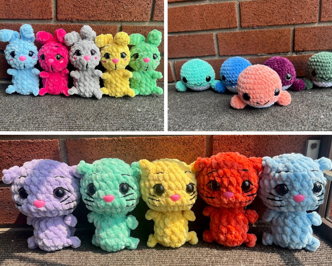 Crochet Emotional Support Plushie, Crochet Animals, Amigurumi, Anxiety ...