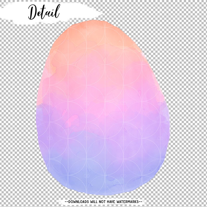 Watercolor Easter Eggs Clipart - Instant Download - Easter Eggs ...