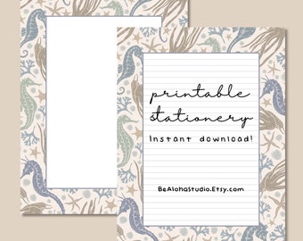 Printable Stationery Instant Download Lined Unlined Letter - Etsy